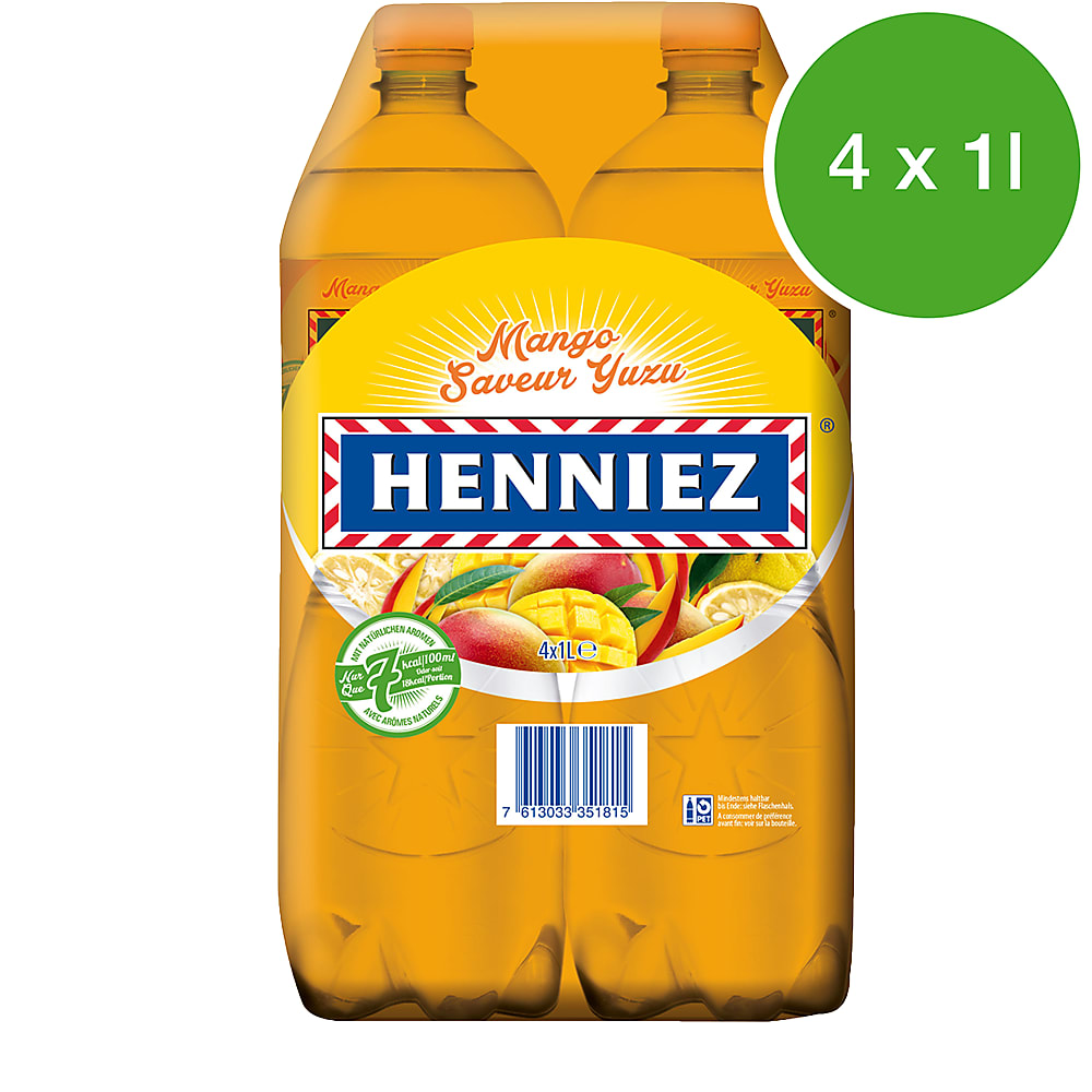 Acquista Henniez · Eau aromatisée gazeuse · Mangue-Yuzu • Migros