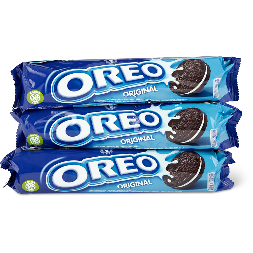 Buy Oreo · Cocoa biscuits · filled with Oreo vanilla cream • Migros