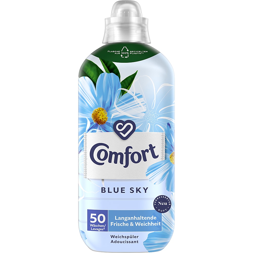 Buy Comfort · Fabric softener · Blue Sky - 50 washes - Long-lasting ...