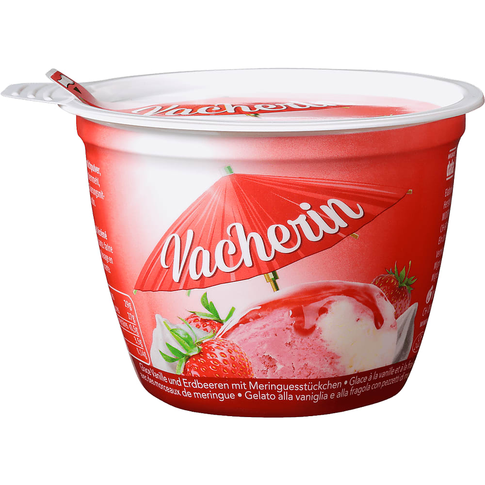 Buy M-Classic · Ice cream vanilla and strawberries · with meringues ...