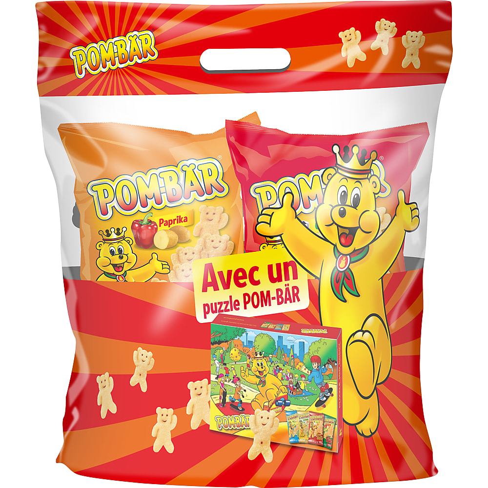 Buy Pom-Bär · Potato snack · with puzzle Pombär • Migros