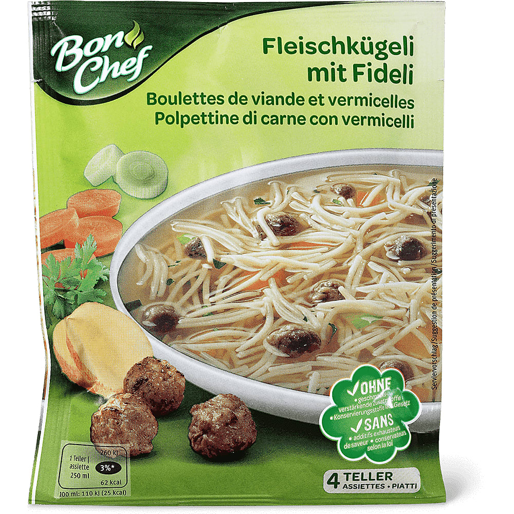 Acquista Bon Chef · Potage déshydraté · Boulettes de viande et ...