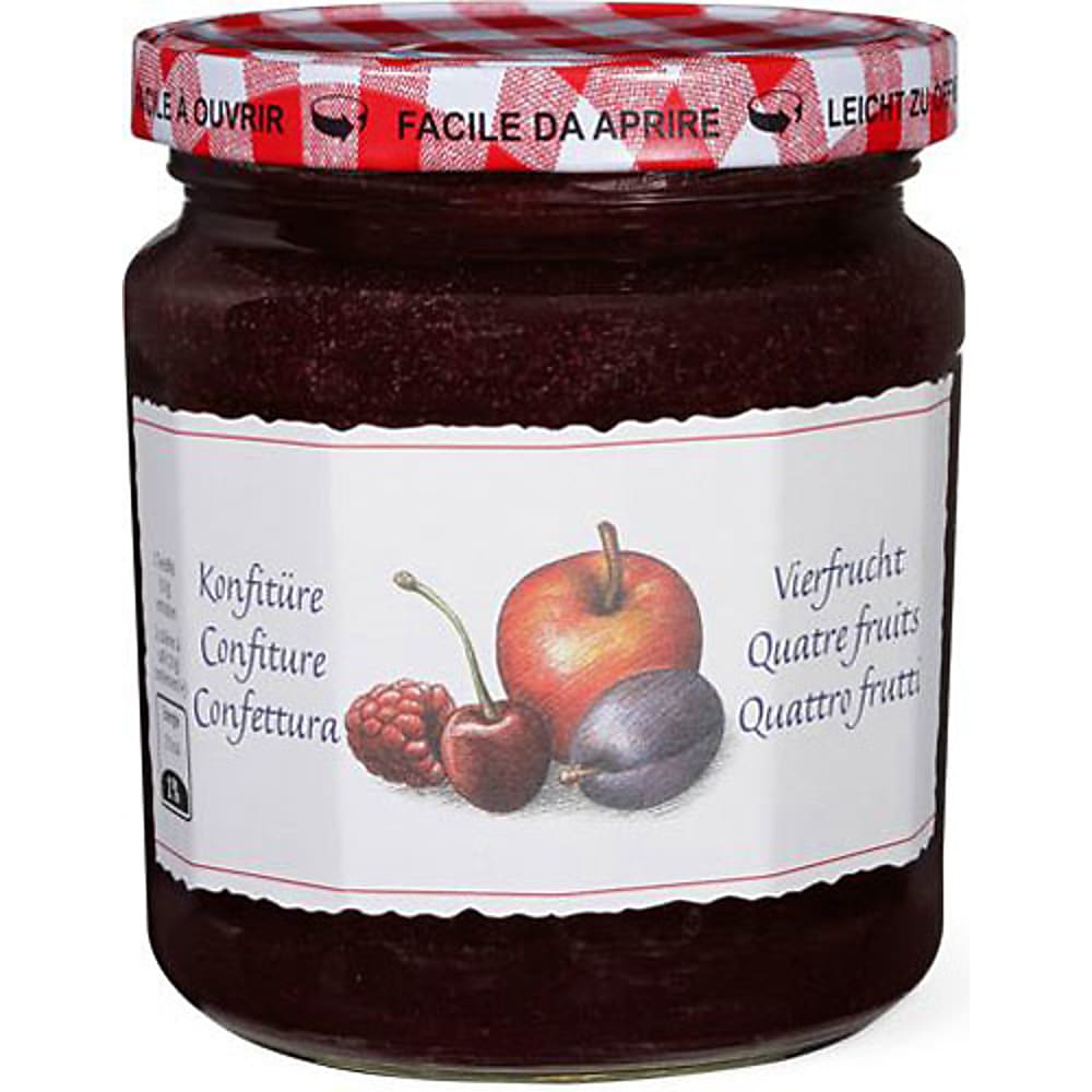 Achat Extra · Confiture · Quatre fruits • Migros