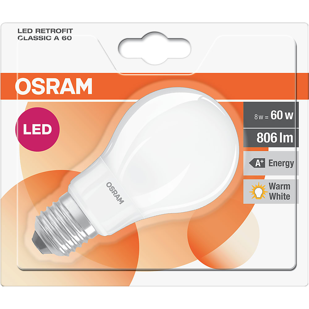 Buy Osram LED · Lamp Classic A Retrofit · 7.2W = 60W - E27 Matt • Migros