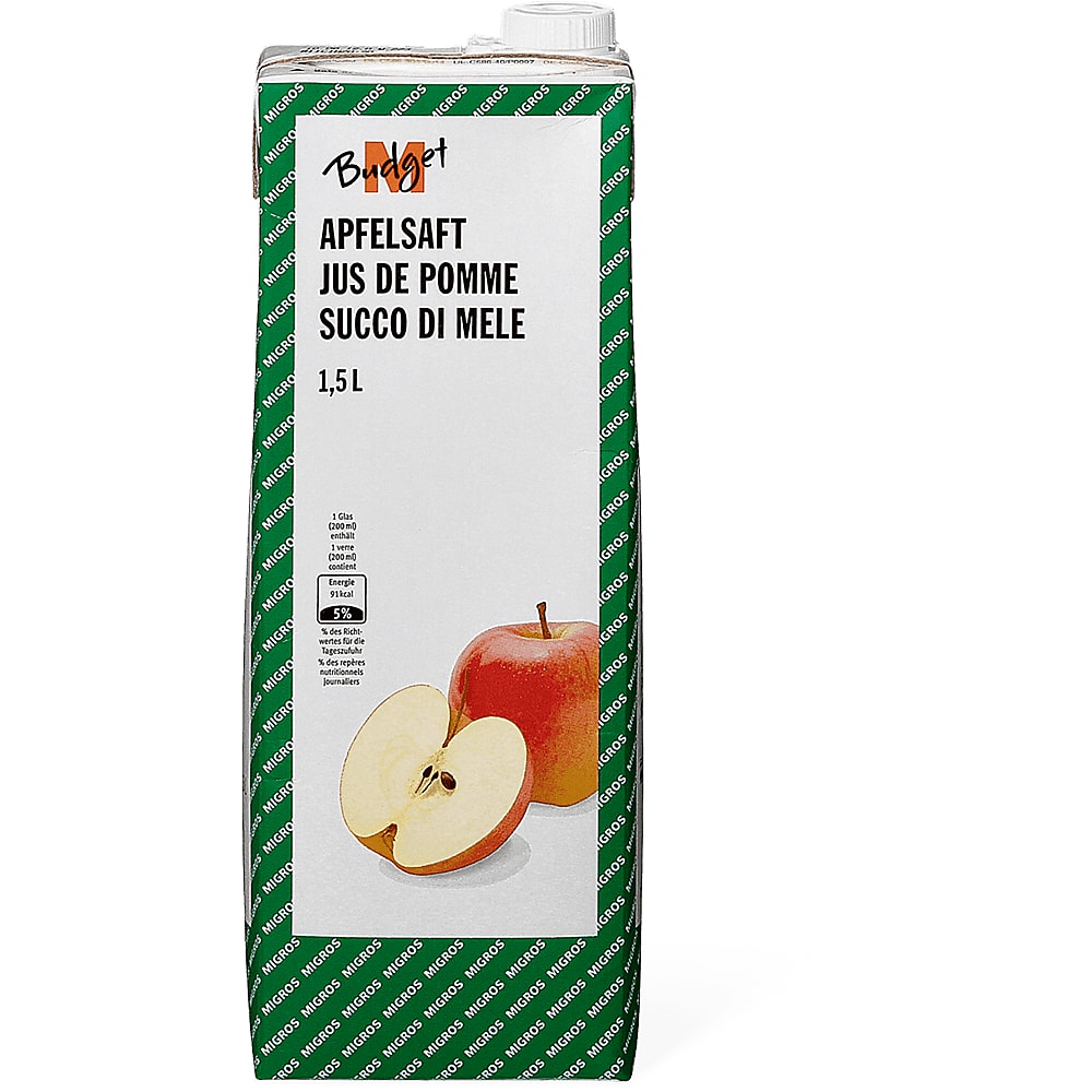 Acquista M-Budget · Succo di mela · Concentrato di succo di mele • Migros