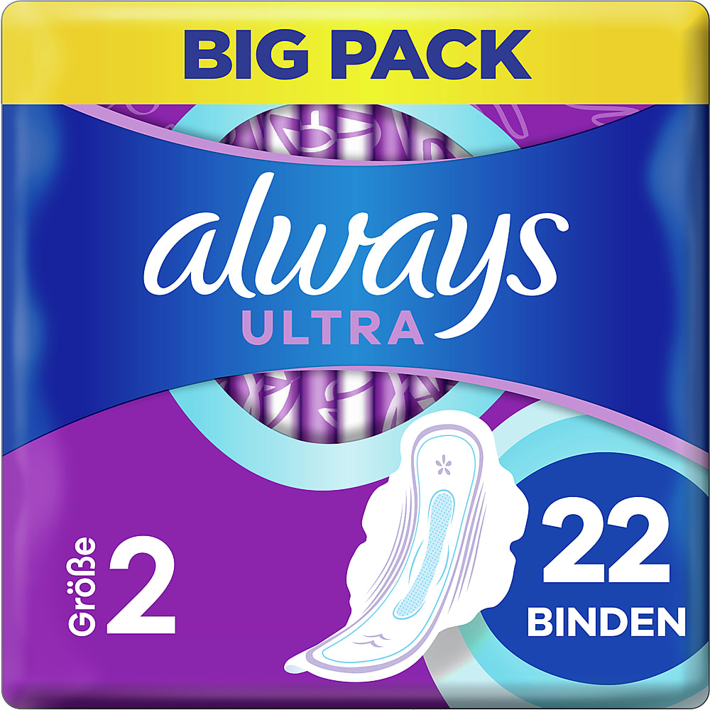 Buy Always Ultra · Sanitary towels · Size 2 - Long -With wings • Migros