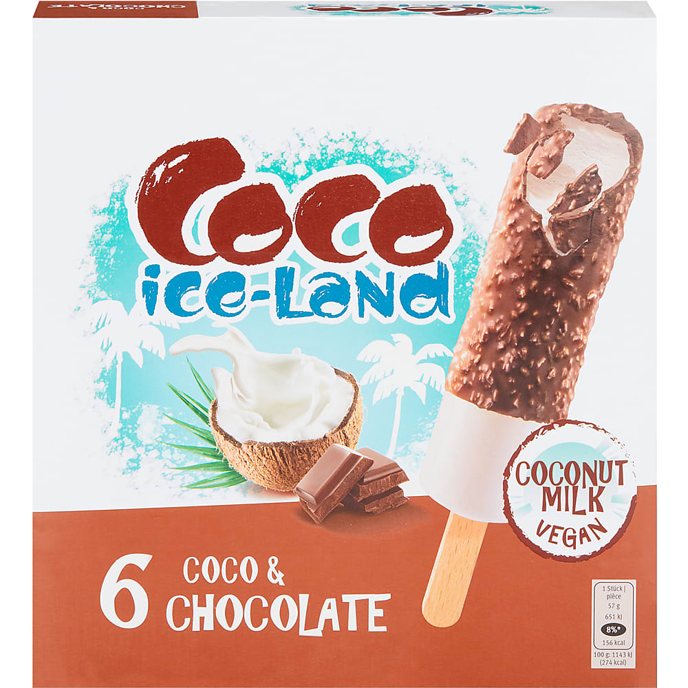 Acquista Coco ice-Land · Gelato al cocco ricoperto di cioccolato · Coco ...