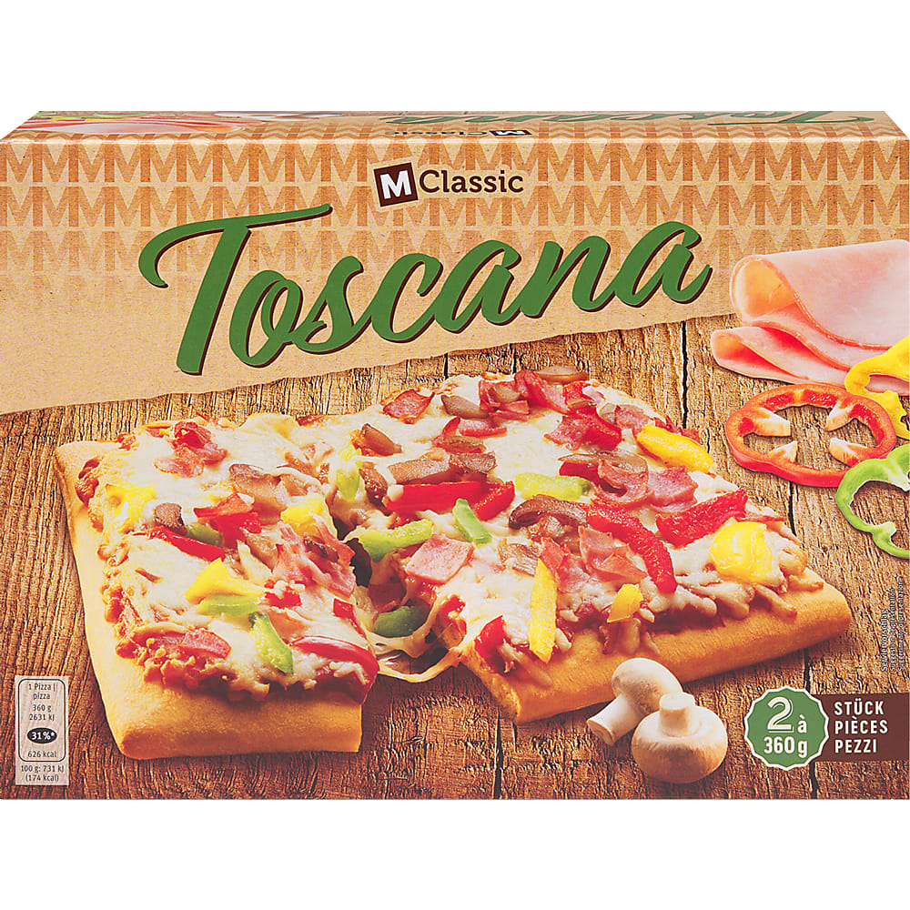 Buy M-Classic Toscana · Pizza · with turkey meat product, pepperoni and ...