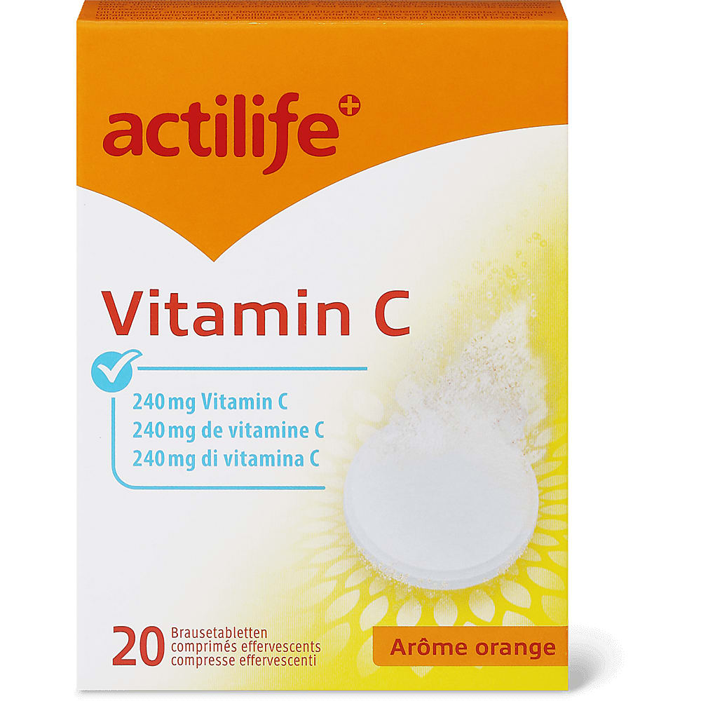 Acquista Actilife · Dietary supplement with vitamin C · Arancia • Migros