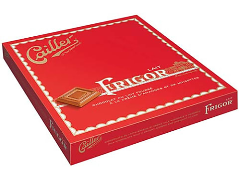 Cailler Frigor · Chocolat au lait · fourrée à la crème d'amandes et de ...