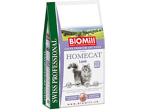 Biomill Swisspro · Premium Alleinfuttermittel für erwachsene Katzen · homecat • Migros