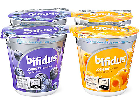 Bifidus · Joghurt · Aprikose-Heidelbeer • Migros