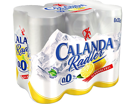 Calanda Radler · Bière aromatisée · Sans alcool - 0.0% • Migros