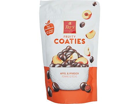 Frey Coaties · Fruit preparation coated with dark chocolate · Apple ...