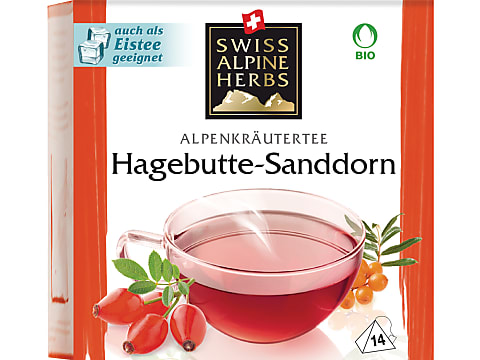 Kaufen Swiss Alpine Herbs · Bio Kräutertee · Hagebutte-Sanddorn • Migros