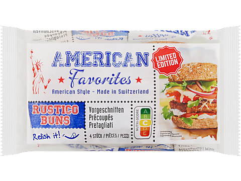 American Favorites · Buns for hamburgers and sandwiches, pre-cut ...